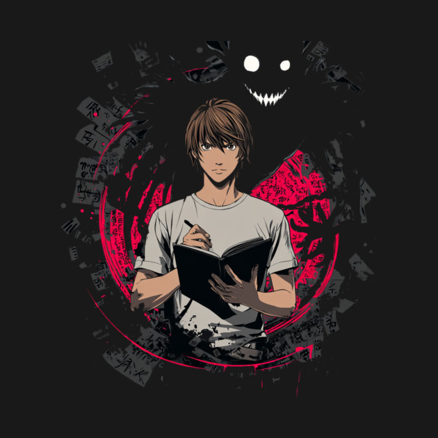 Light Yagami Death Note Anime Art - Death Note - T-Shirt | TeePublic
