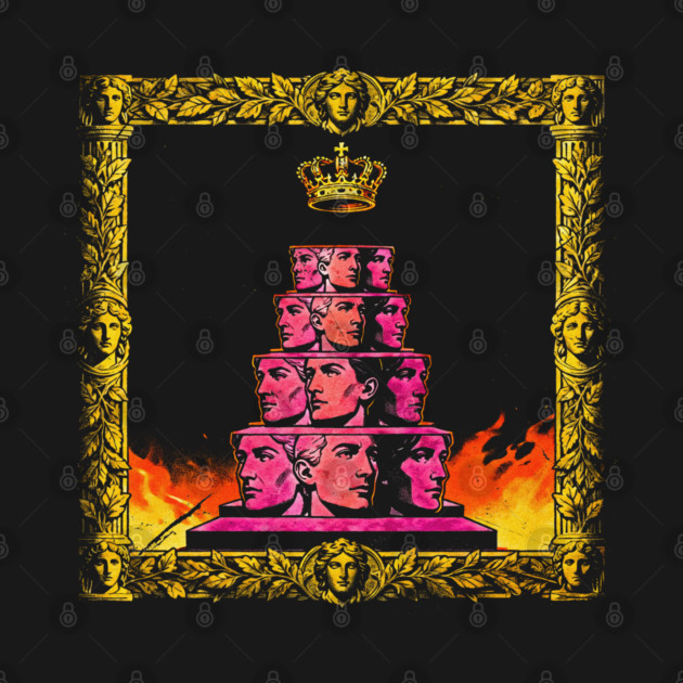 Surrealism of the Politics Dynasty Lineage Fiery Succession on Black ...