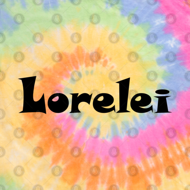 Lorelei Name Design - Cute Font, Minimalist, with Black Lettering ...