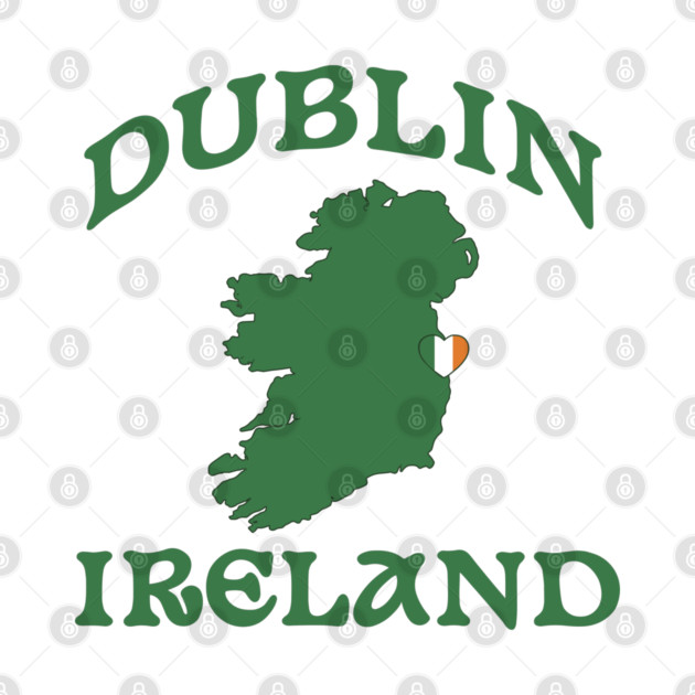 Dublin Ireland Map St Patrick's Day - Dublin Ireland Map St Patricks ...