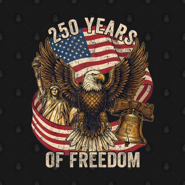 250 Years American 1776-2026 - 250 Years American 1776 2026 - T-Shirt ...
