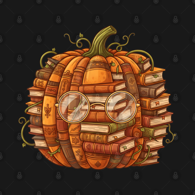 Smart Book Pumpkin Fall Teacher Reading Halloween - Retro Fall Teacher ...