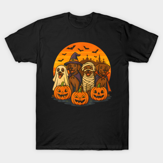 Halloween Brown Labrador Ghost Spooky Chocolate Lab Dog Mama ...