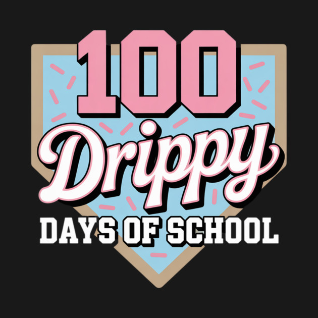 100 Drippy Days of School Baseball Ice Cream 100th Day Boys - 100 ...