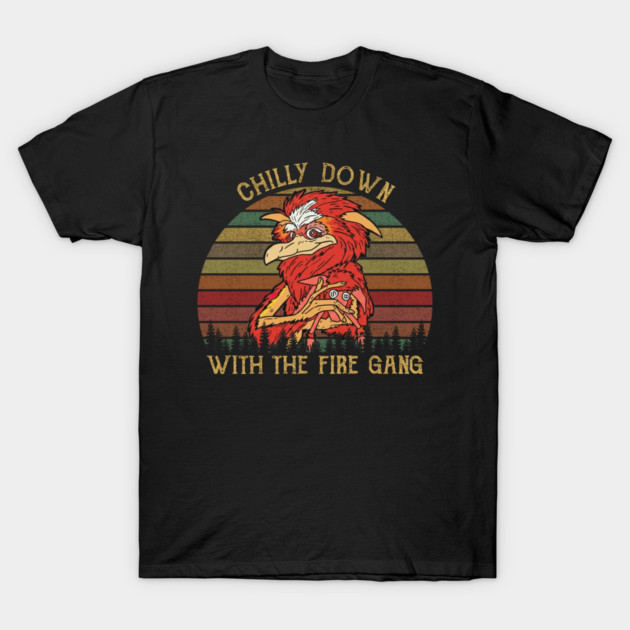 Chilly Down With The Fire Gang Funny Fantasy Quote Sunset Retro Meme ...