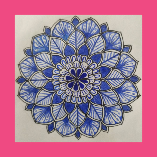 Blue Lotus Soul - Mandala - T-Shirt | TeePublic