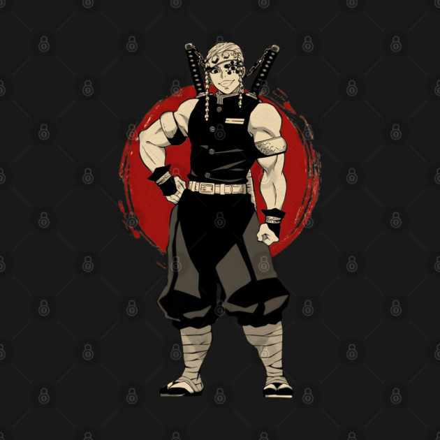 Tengen Uzui Double Swords - Anime Fan Merchandise - T-Shirt | TeePublic