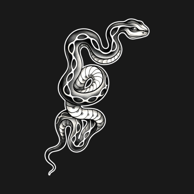 Snake Slither Serpent - Snake Serpent Art - T-Shirt | TeePublic