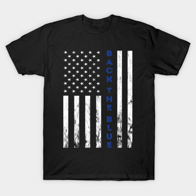 Back The Blue Patriotic American Flag Police Officer - Back The Blue ...