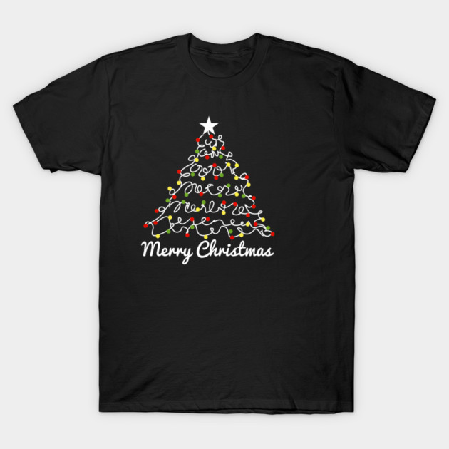 Tree Tangled Lights Family - Christmas Family Matching - T-Shirt ...