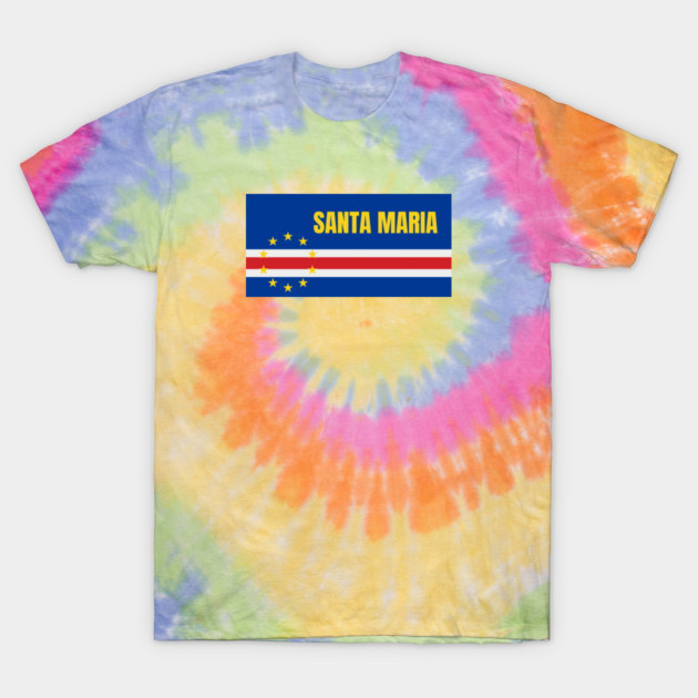 Santa Maria in Cabo Verde Flag Design - Cape Verde - T-Shirt | TeePublic