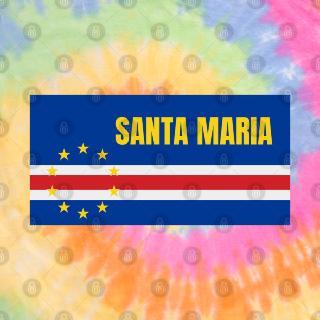 Santa Maria in Cabo Verde Flag Design - Cape Verde - T-Shirt | TeePublic