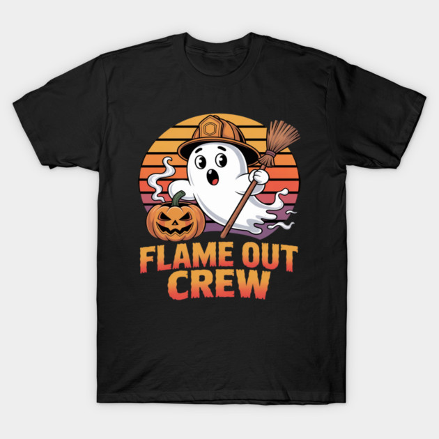 Flame Out Crew Ghost Firefighter Halloween - Flame Out Crew Ghost ...