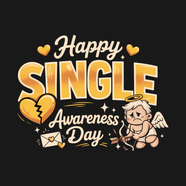 Happy Single Awareness Day Fun Singles - Happy Single Awareness - T ...