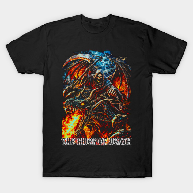 DEATH RIDER DRAGON - Skull - T-Shirt | TeePublic