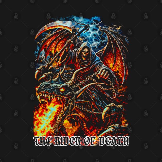 DEATH RIDER DRAGON - Skull - T-Shirt | TeePublic