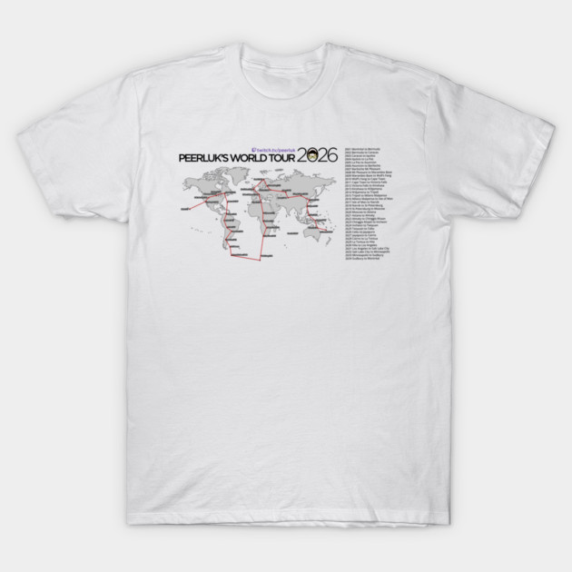 Peerluk World Tour 2026 - Flight Simulator - T-Shirt | TeePublic