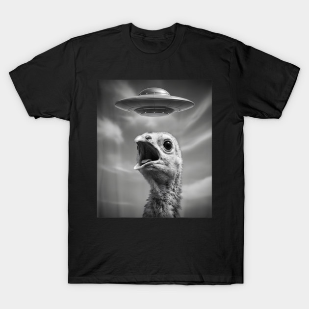 Alien Turkey Ufo Selfie Thanksgiving - Funny Alien Turkey - T-Shirt ...