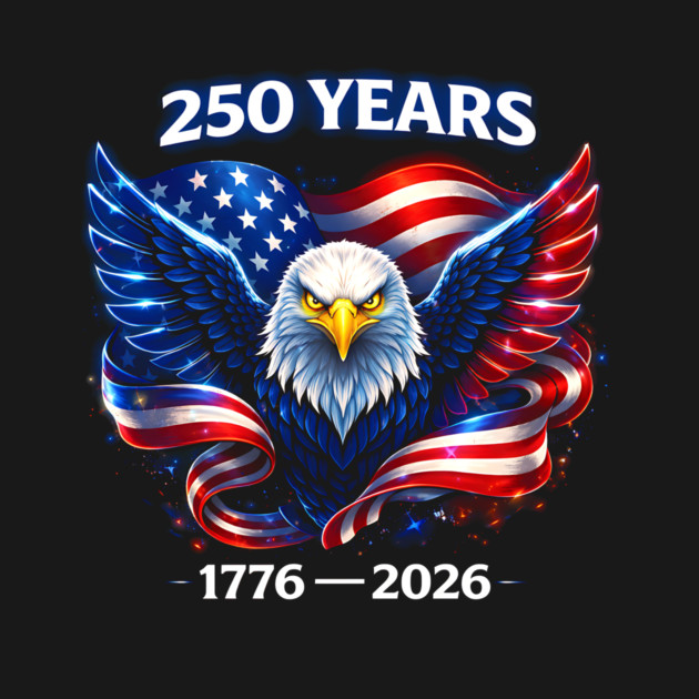 USA 250 Years Eagle Neon – 1776–2026 Independence - 250 Years 1776 2026 ...