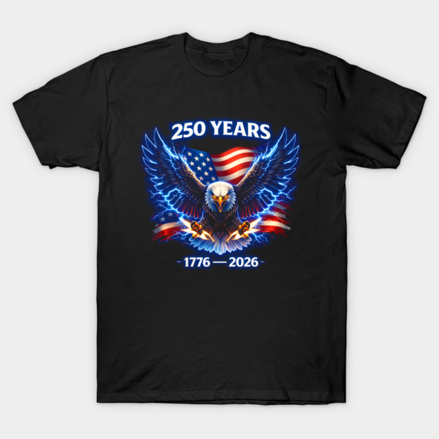 USA 250 Years Eagle Neon – 1776–2026 Independence - 250 Years 1776 2026 ...