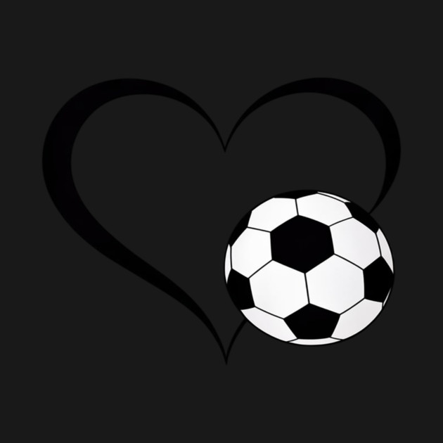 Soccer Ball Heart - Soccer Ball Heart - T-Shirt | TeePublic