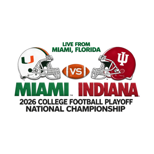 Indiana Hoosiers Vs Miami hurricanes national championship 2026 ...
