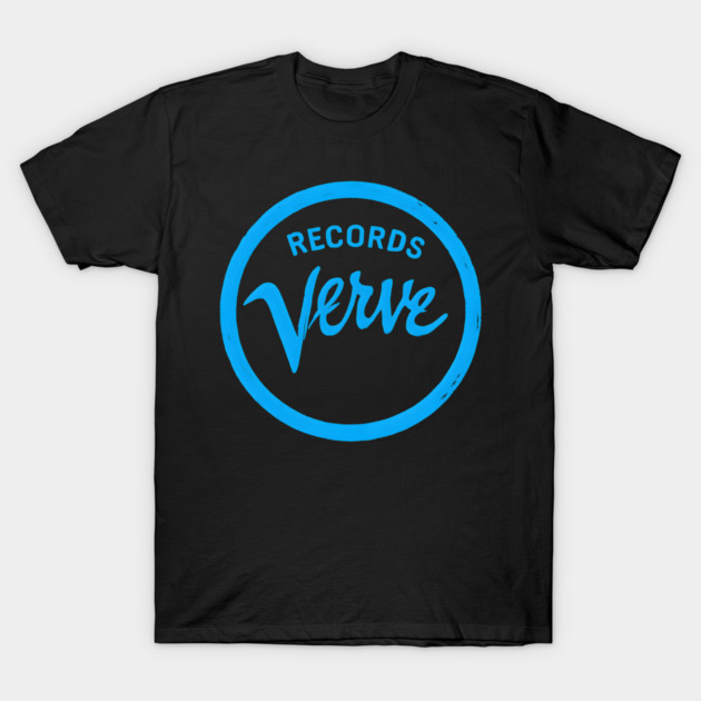 Verve Records Bold Blue - Custom Band Merchandise - T-Shirt | TeePublic