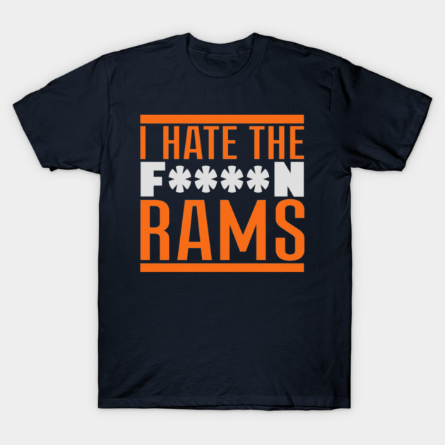 Chiacago Bears Football Fan - I Hate The F****** Ram T00191 - Chicago ...