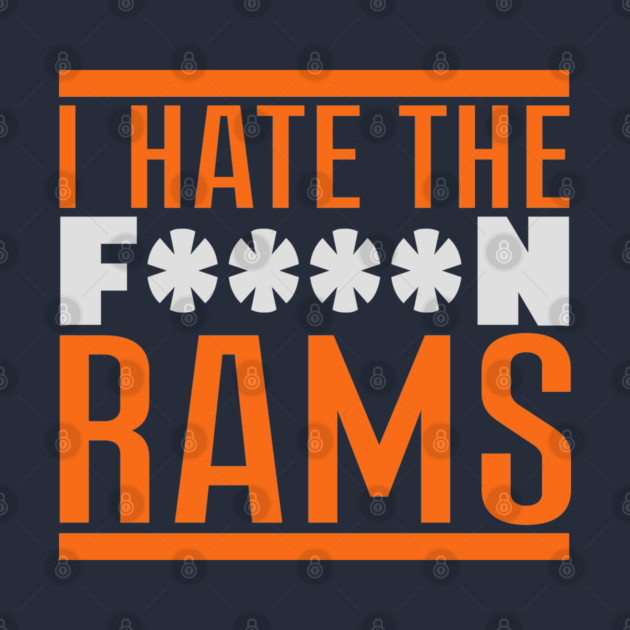 Chiacago Bears Football Fan - I Hate The F****** Ram T00191 - Chicago ...