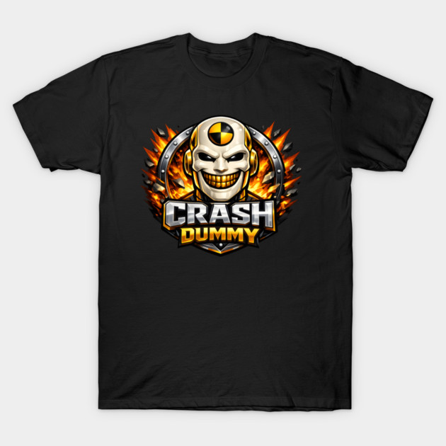 Crash Dummy Skull Explosion Design - Crash Dummy - T-Shirt | TeePublic