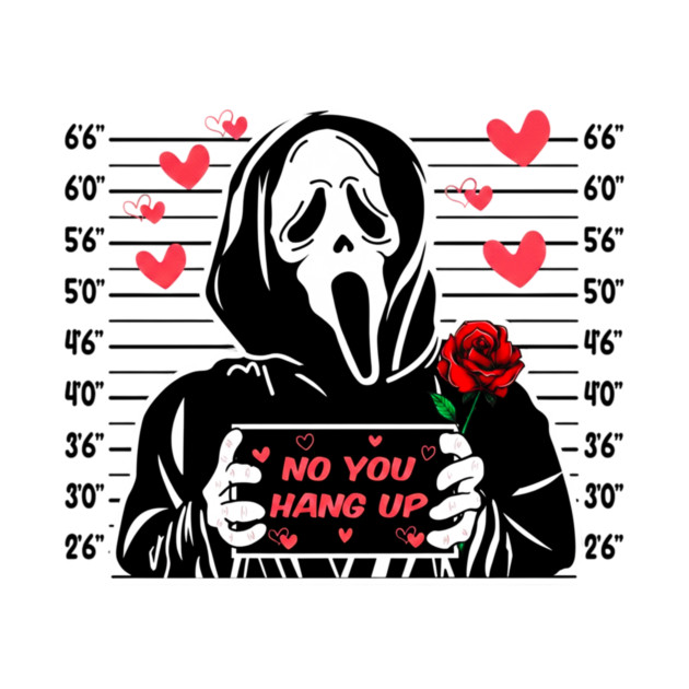 Ghostface Mugshot Horror Valentine Scary Couple - Ghostface Valentine ...