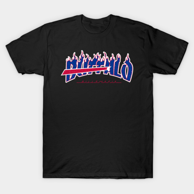 Buffalo Bills Mafia Fire - Bills Mafia - T-Shirt | TeePublic