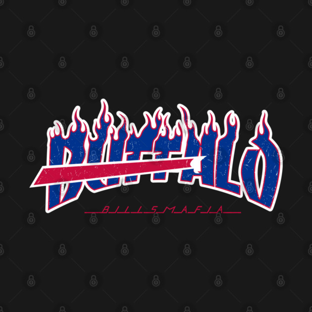 Buffalo Bills Mafia Fire - Bills Mafia - T-Shirt | TeePublic