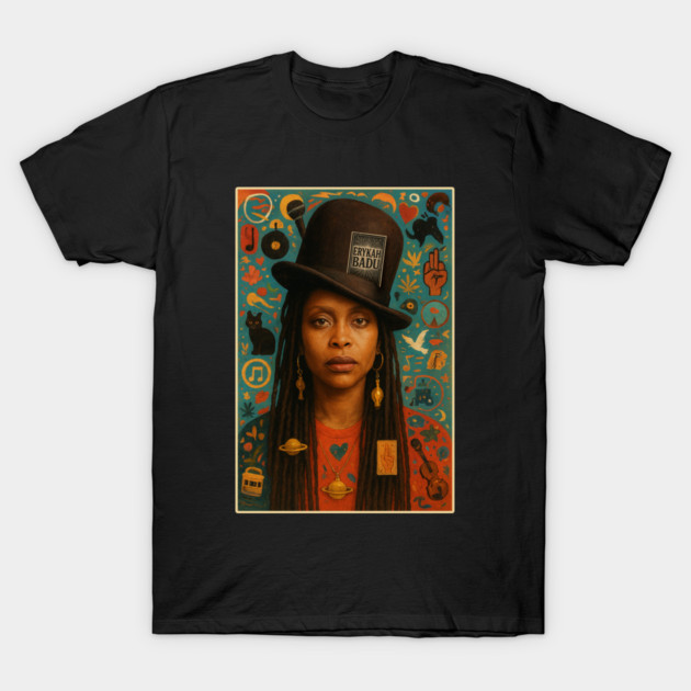 Erykah Badu Singer - Erykah Badu - T-Shirt | TeePublic