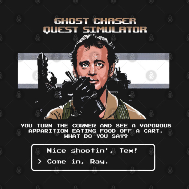 ghost chaser quest simulator - Ghostbusters - T-Shirt | TeePublic