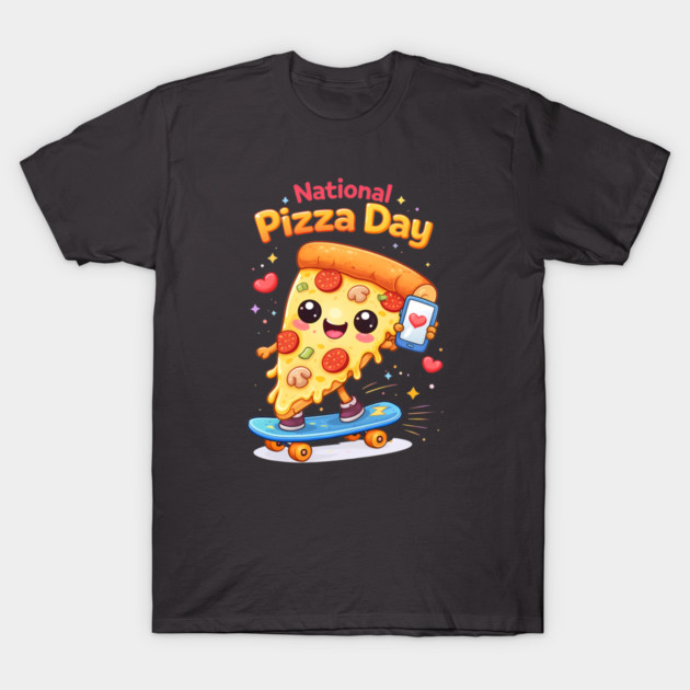 National Pizza Day - Pizza Anime - T-Shirt | TeePublic
