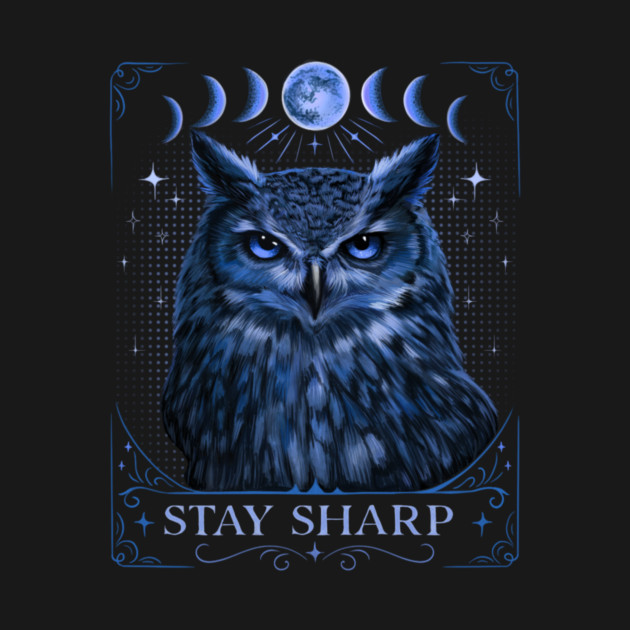 Blue Owl - Owl - T-Shirt | TeePublic