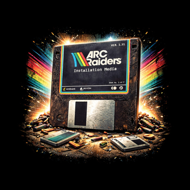 Arc Raiders Retro Floppy Disk - Arc Raiders - Socks | TeePublic