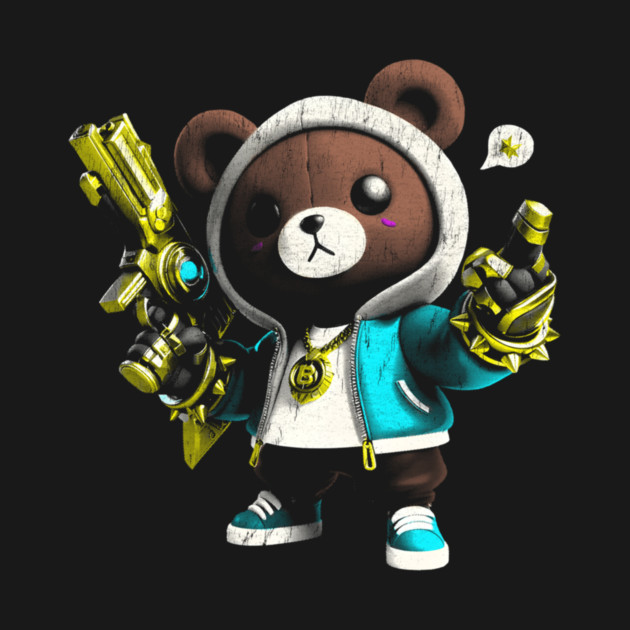 Street Teddy Bear - Streetwear Teddy Bear - T-Shirt | TeePublic