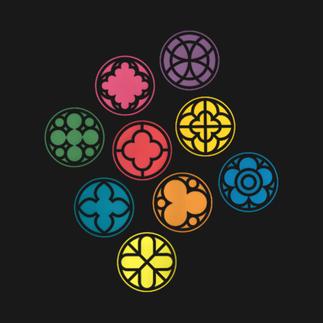 Stained Glass Pattern - Custom Printed Top - T-Shirt | TeePublic
