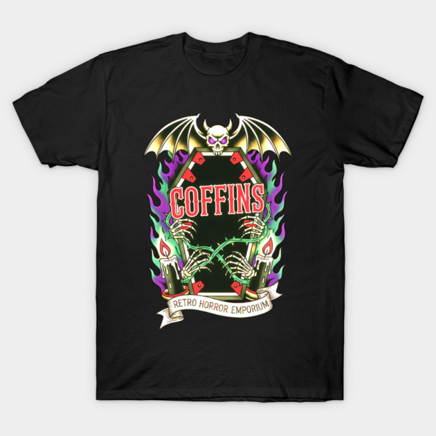 Coffins Retro Goth Tattoo - Coffins Retro Goth Tattoo - T-Shirt | TeePublic