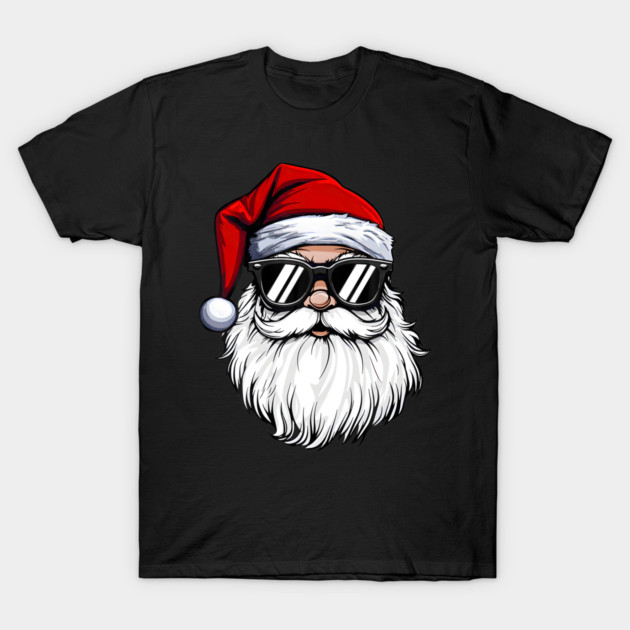 Santa Face Sun For s - Christmas Sunglasses Face - T-Shirt | TeePublic