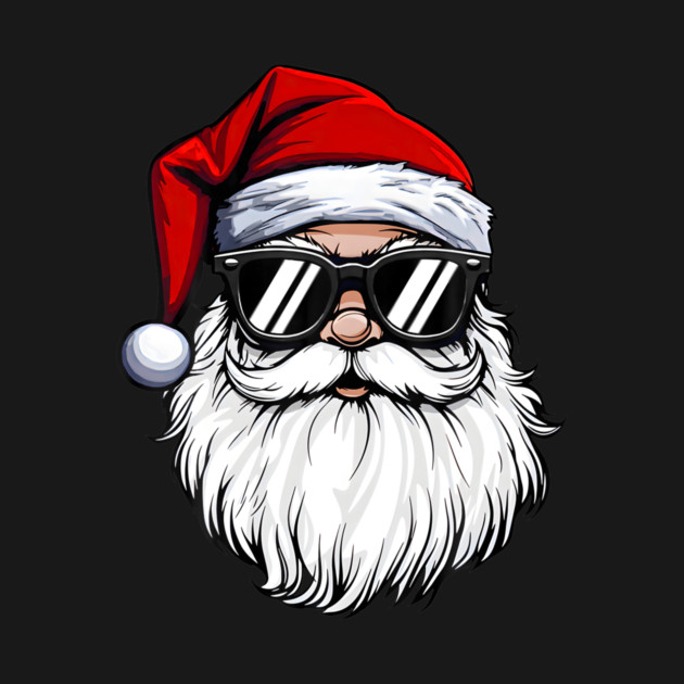 Santa Face Sun For s - Christmas Sunglasses Face - T-Shirt | TeePublic