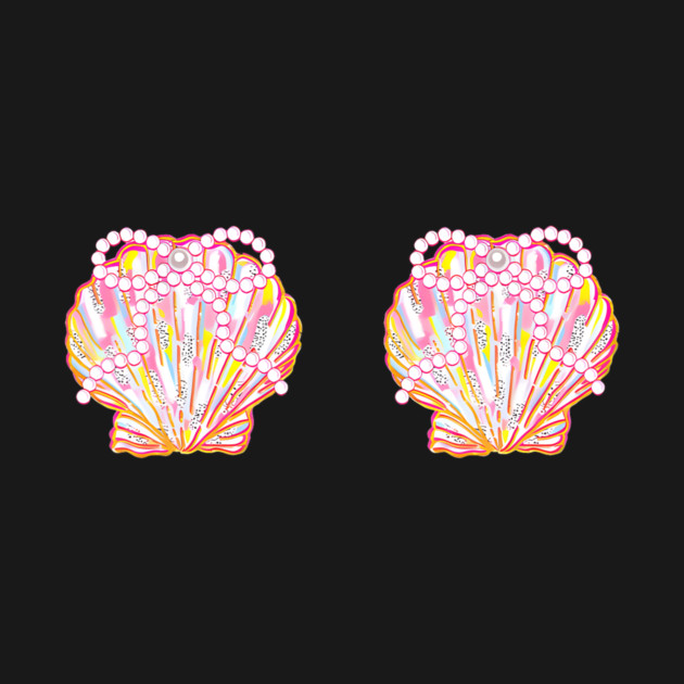 Mermaid Sea Shell Bra For And - Mermaid Costume Bra - T-Shirt | TeePublic