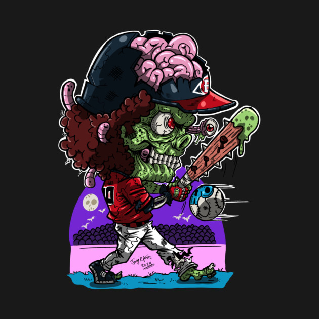 Escogido Zombie hitter - Peloteros Zombies - T-Shirt | TeePublic