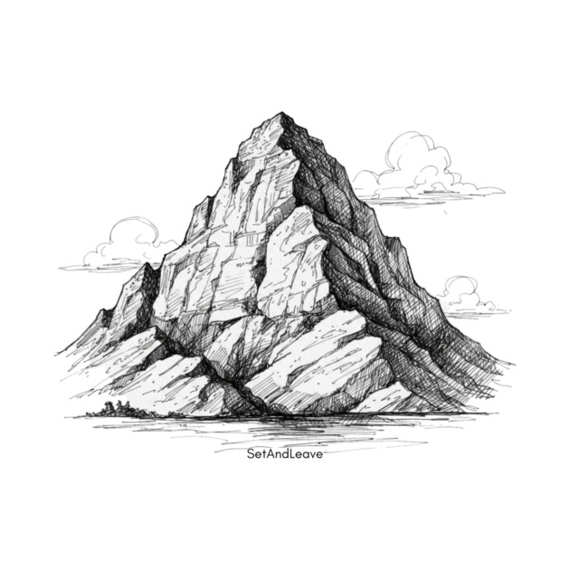 Silent Strength – Stone Mountain Peak - Mountain - T-Shirt | TeePublic