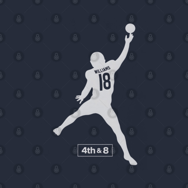 Caleb Williams Chicago Silhouette - Caleb Williams - T-Shirt | TeePublic