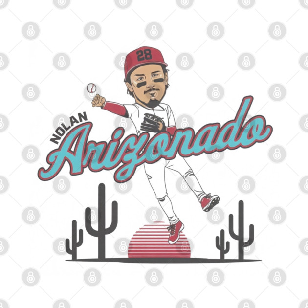 Nolan-Arenado Arizonado Caricature - Baseball - T-Shirt | TeePublic