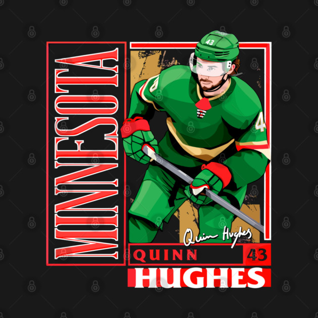 Quinn Hughes Minnesota Vintage Card signature - Quinn Hughes Minnesota ...
