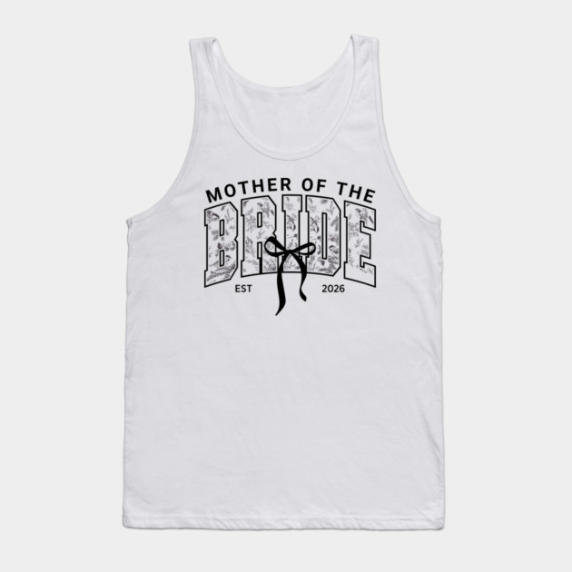 Mother Of The Bride 2026 Mrs Est 2026 Coquette Bow Black Toile ...